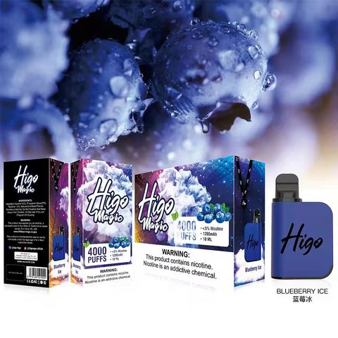 China Higo Magic 4000 puffs Disposable Vape pen 5% Nic Salt electronic ...