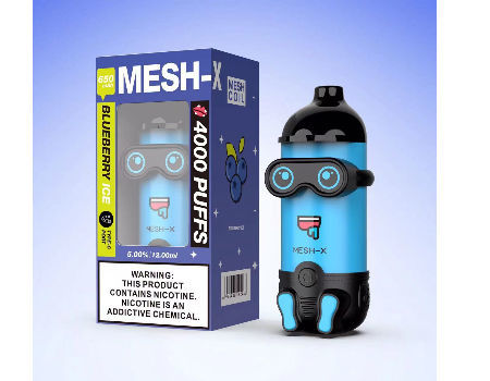 China MESH-Q4000puffs RGB Flash Disposable vape Rechargeable Mini E ...