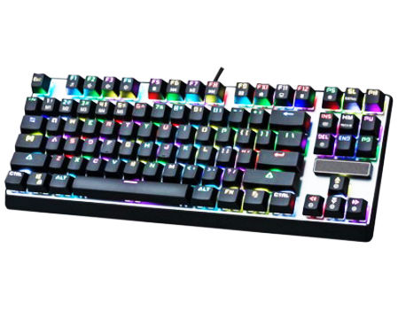 87 Keys TKL Aluminum Top Cover Gaming Keyboard With 26 Anti-Ghost Keys ...