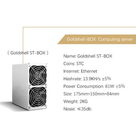 China Wholesaler Goldshell ST-box 13.92kh/s Blockchain miner with PSU ...