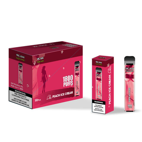 China Authentic Vcan Square 1800 Puffs 5% Nic OEM Disposable E ...