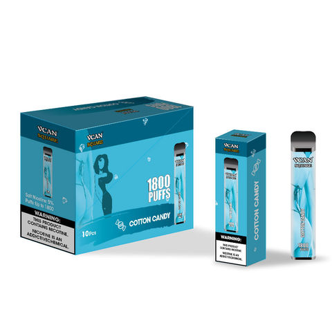 China Authentic Vcan Square 1800 Puffs 5% Nic OEM Disposable E ...