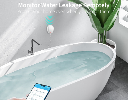 China Smart Life APP Wifi Wireless Control Water Leakage Sensor / Water ...