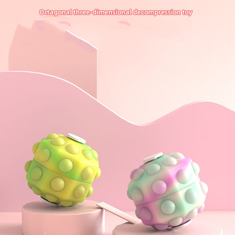 China Popi toy Pop it toys 3D ball Decompression Rotating Toys with ...