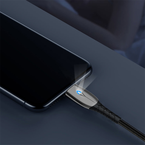 China Micro USB Cable 2A 1.2m 2m LED Zinc Alloy Fabric Braided on ...