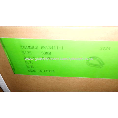 China G414 US Type Heavy Duty Wire Rope Thimble, G414 meet Federal ...