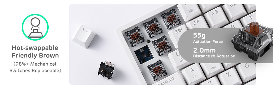 China Brown keyboard switches MX switch mechanical keyboard switch tea ...