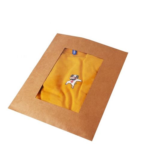 China Brown T-shirt packing envelope, recycled brown kraft paper with ...