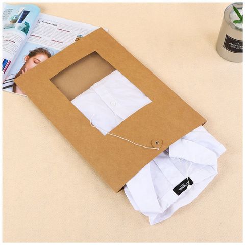 China Brown T-shirt packing envelope, recycled brown kraft paper with ...