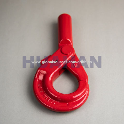 China Drop Forged G80 Shank Self-locking Safety Hook, US Type, Rigging ...