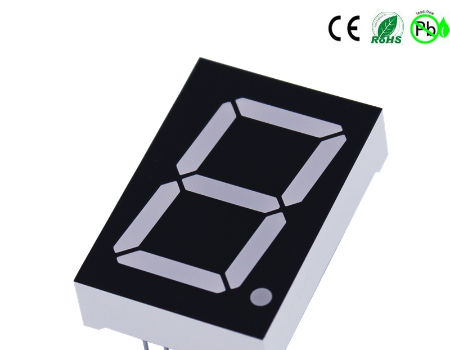 Bright White 1-digit 1.2 inch 7 segment LED Display, LED Display 7 ...