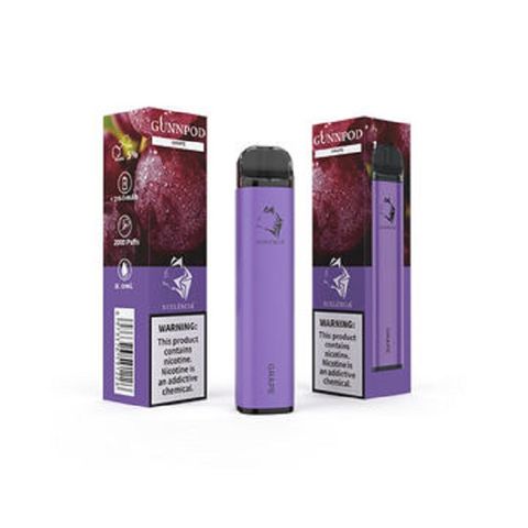 China Best price with top quality 2000 puffs Gunnpod disposable e ...