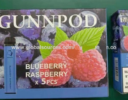 China 2000 puffs disposable e-cigarette Gunnpod vape pen pod device on ...