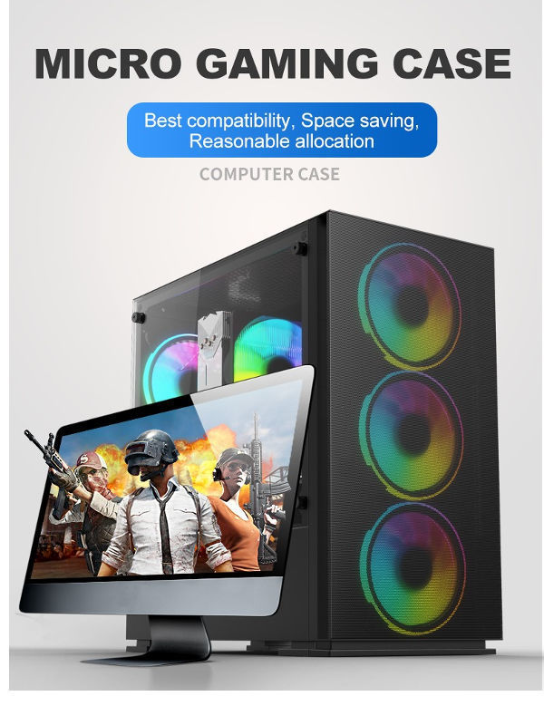 China Gaming Hardware Gabinete Casing Mid Tower Rgb Pc Gamer Oem ...