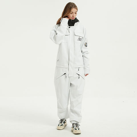 China Wholesale new one-piece White Ski Suit waterproof, windproof and ...