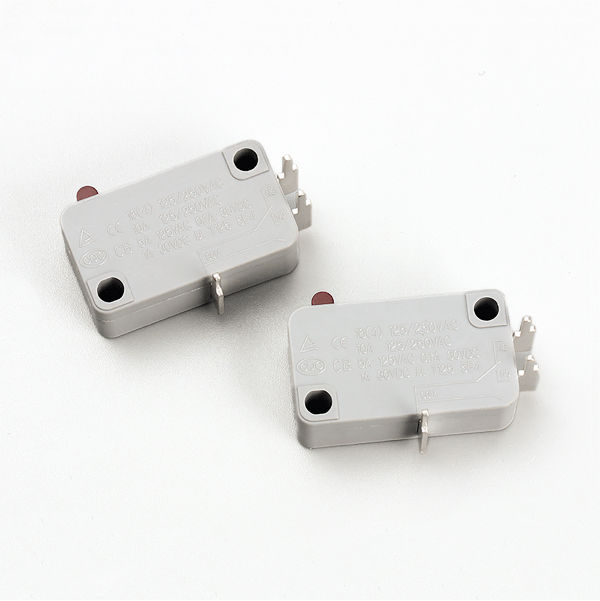 KW4-3Z-3 5A Straight handle Micro Switch SPDT NO lever PCB terminal limit switches with wheels ...