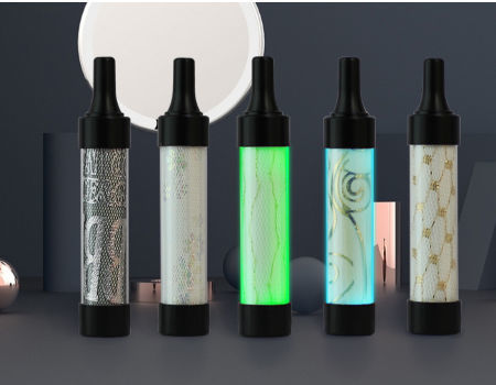 China BREZESTIIK Glow 600puffs disposable RGB vape pen electronic ...