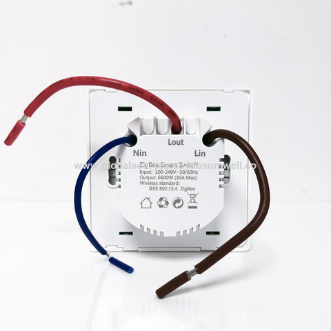 China AC240V Smart Wall Wif Boiler Switch 30A 6600W EU UK Standard 86 ...