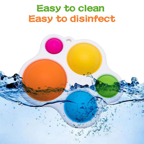China Simple Dimple Fidget Toy Food Grade Silicone Baby Push Pop It ...