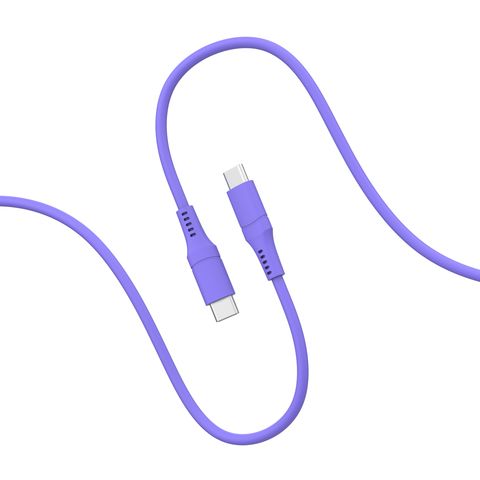 China 1M length Silicone made soft-touch cable for iPhone/smart phone ...