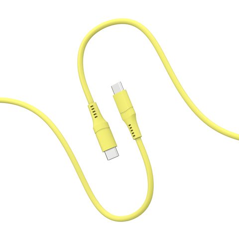 China 1M length Silicone made soft-touch cable for iPhone/smart phone ...