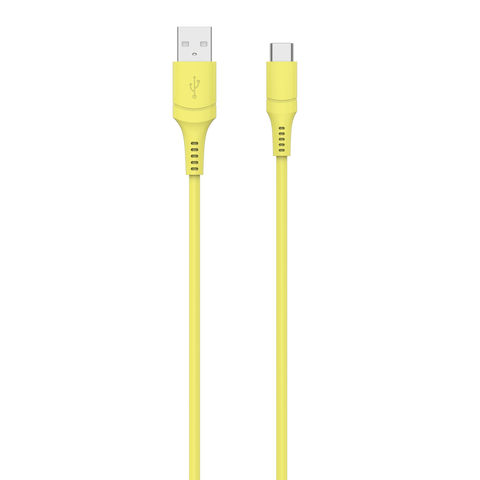 China 1M length Silicone made soft-touch cable for iPhone/smart phone ...