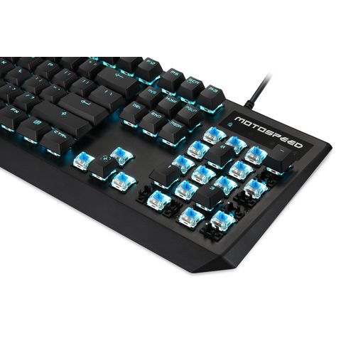 China Motospeed CK95 Gaming Keyboards Ice Blue Backlit 104 Keys Wired ...