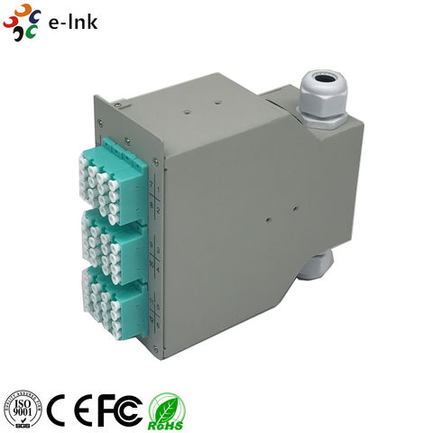 China 24 Ports Industrial DIN Rail Fiber Patch Panel fiber optic box on ...