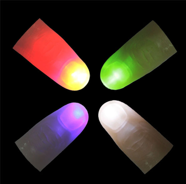China Magic Light up Finger Toys Magic Tricks Fake Finger with LED ...