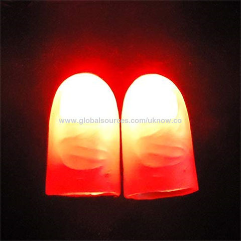 China Magic Light up Finger Toys Magic Tricks Fake Finger with LED ...