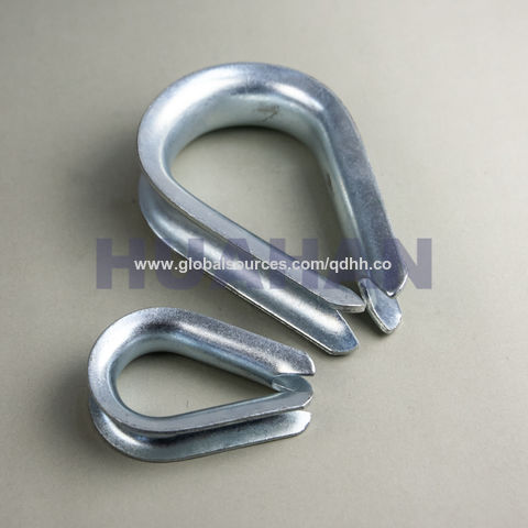 China DIN6899 B type wire rope thimble, zinc-plated on Global Sources ...