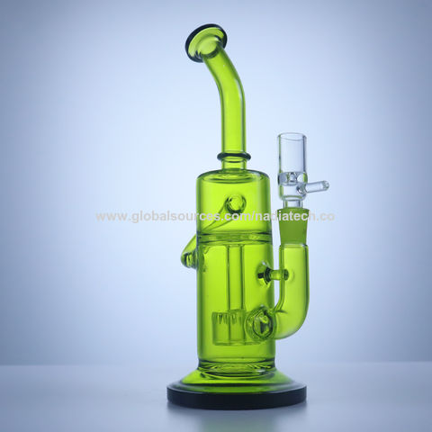 China 10'' Recycler Glass Bong With Percolator on Global Sources,water ...