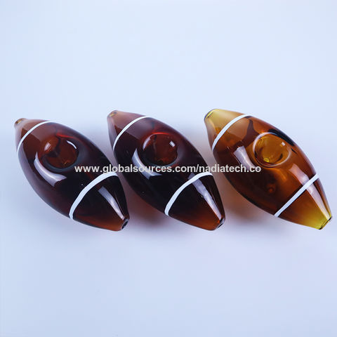 China Mini Football shape glass smoking hand pipe on Global Sources ...