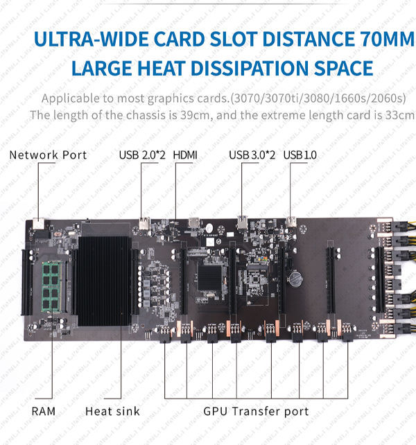 China Silent 70mm mining machine ethereum mining rig case with low ...
