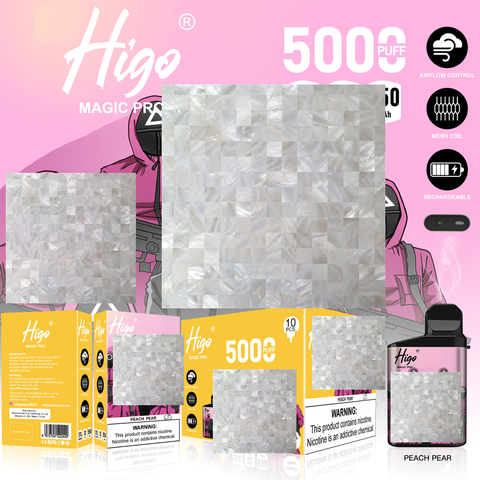 China The latest vape pen Higo 5000puffs hot sale disposable USB ...
