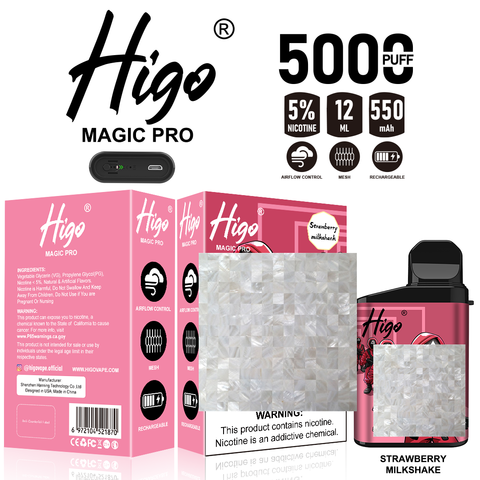 China The latest vape pen Higo 5000puffs hot sale disposable USB ...