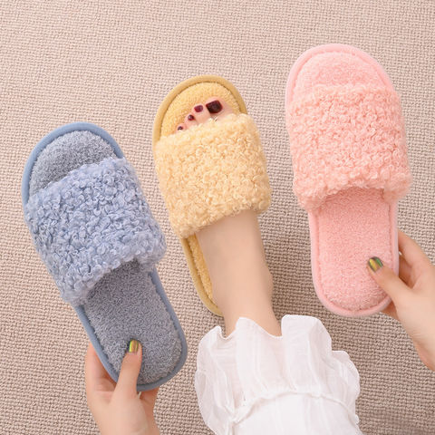 China Fur slippers for women male slippers ugh slippers slipper raccoon ...