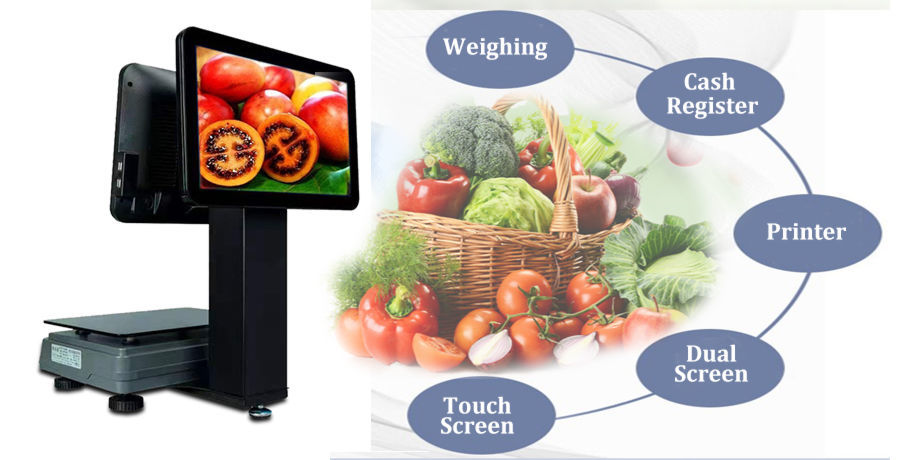 China Complete All in one ePOS System 15.6" Touch Screen Weighing Scale ...