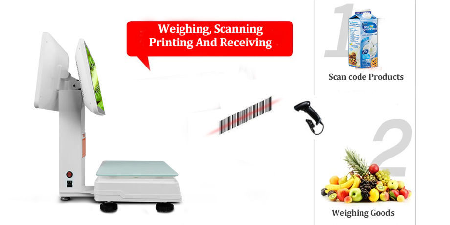 China Complete All in one ePOS System 15.6" Touch Screen Weighing Scale ...