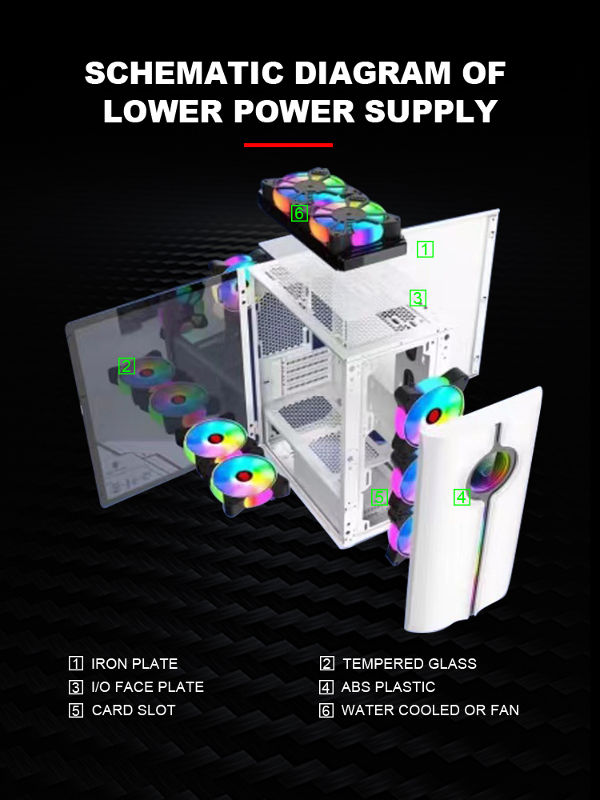 China Wholesale desktop custom glass btx plexiglass with fan desktop ...