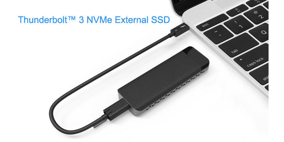 China Thunderbolt 3 to Nvme SSD Aluminum Enclosure 500G/1TB/2TB NVMe ...