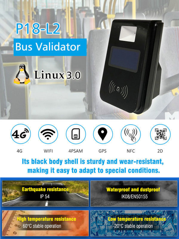 China 4.3 Inch Electronic LCD RFID Contactless NFC Bus Card Validator ...