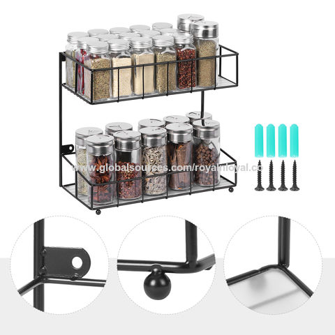 China Multi-purpose spice organizer wall mounted storage holder for ...