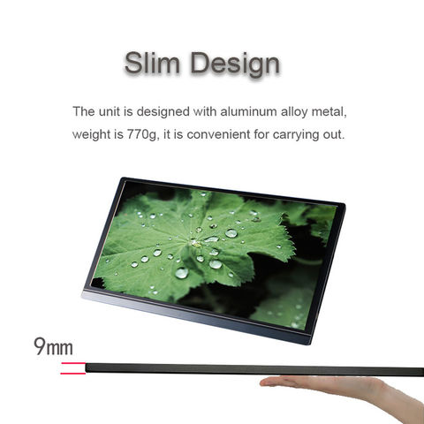 China 15.6 inch portable monitor 1920*1080 IPS 16:9 with Type-C Full ...