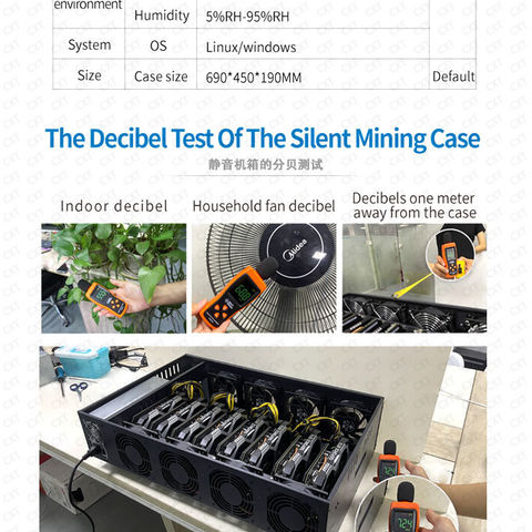 China 8 GPU Mining Rig 68mm Slots, Crypto Ethereum Miner Frame with ...