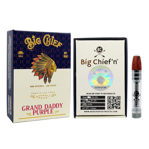 China Wholesale Empty Disposable CBD/THC Big Chief Vape cartridge with ...