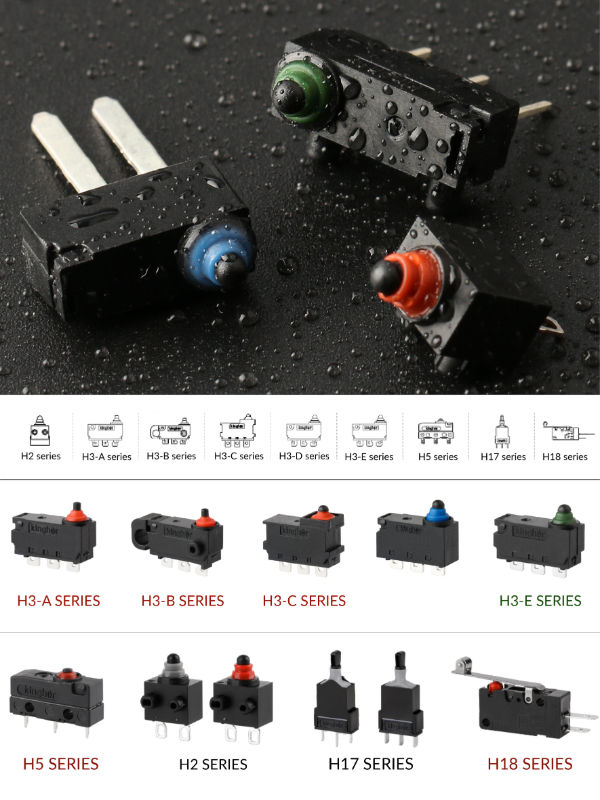 Mini micro switch 3A 12VDC waterproof water proof SPDT H3-d-D1, micro ...