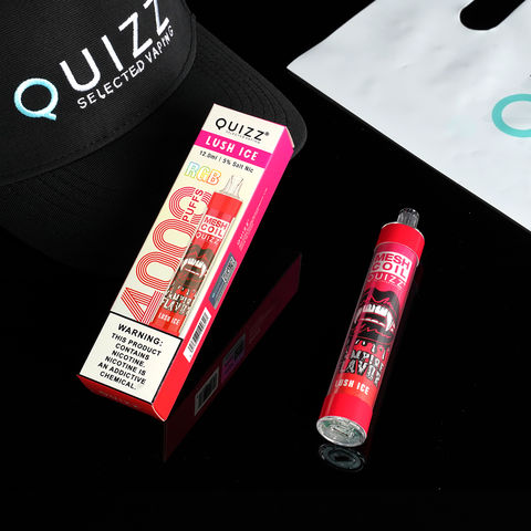 China RGB glowing QUIZZ MESH COIL RGB Flash 4000 puffs disposable vape ...