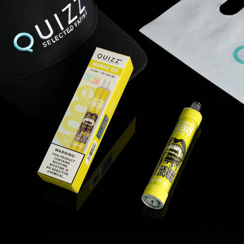 China RGB glowing QUIZZ MESH COIL RGB Flash 4000 puffs disposable vape ...