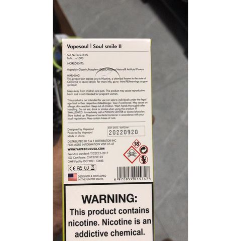 China Vapesoul Soul Smile 1500puffs Vape rechargeable disposable vape ...